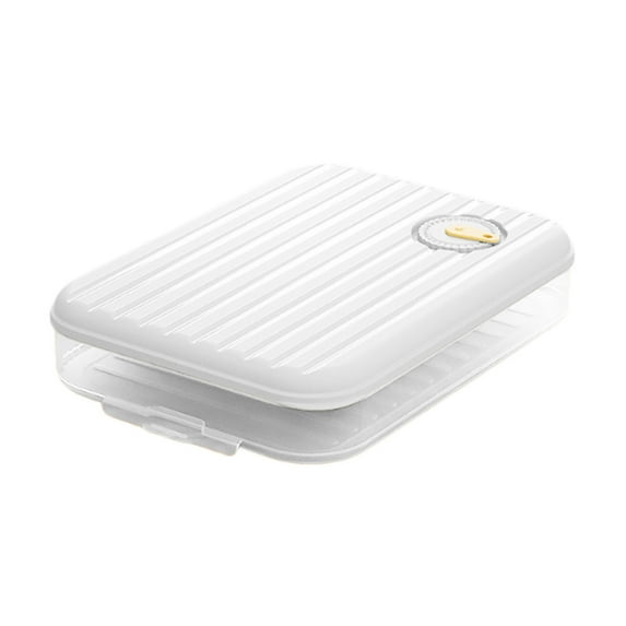 White Transparent Food Storage Container With Dividers For Dumplings ...