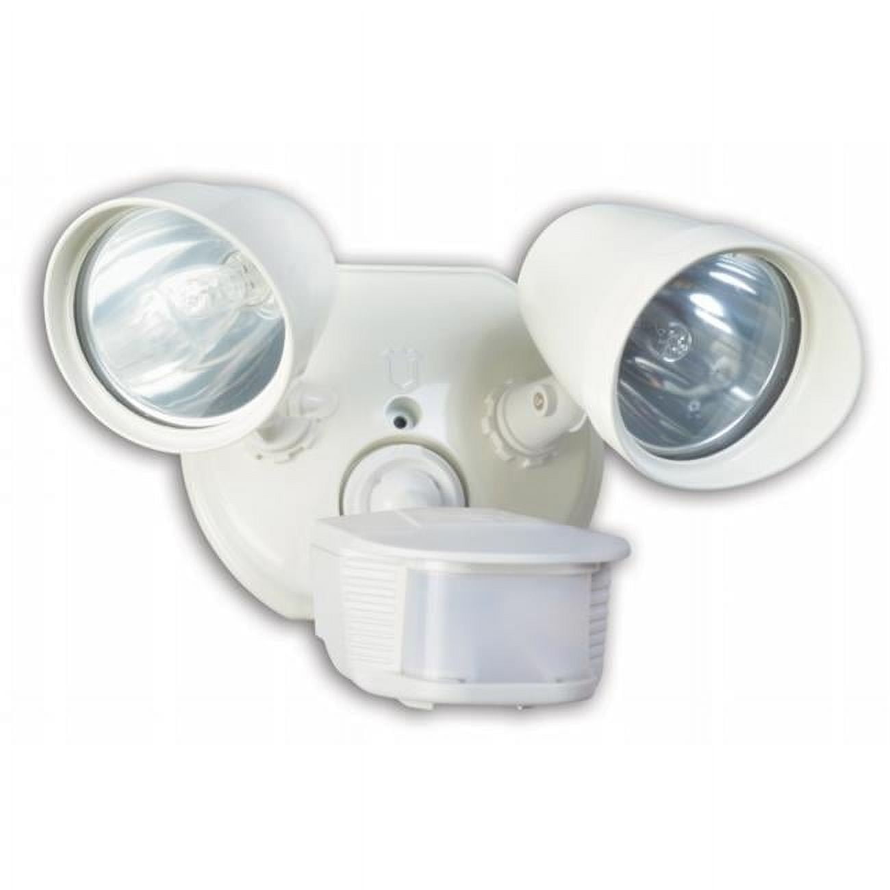 White Twin Head Halogen Security Light - Walmart.com