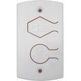 White Two Button Cover Plate, Inside Control Unit, for Wayne Dalton ...