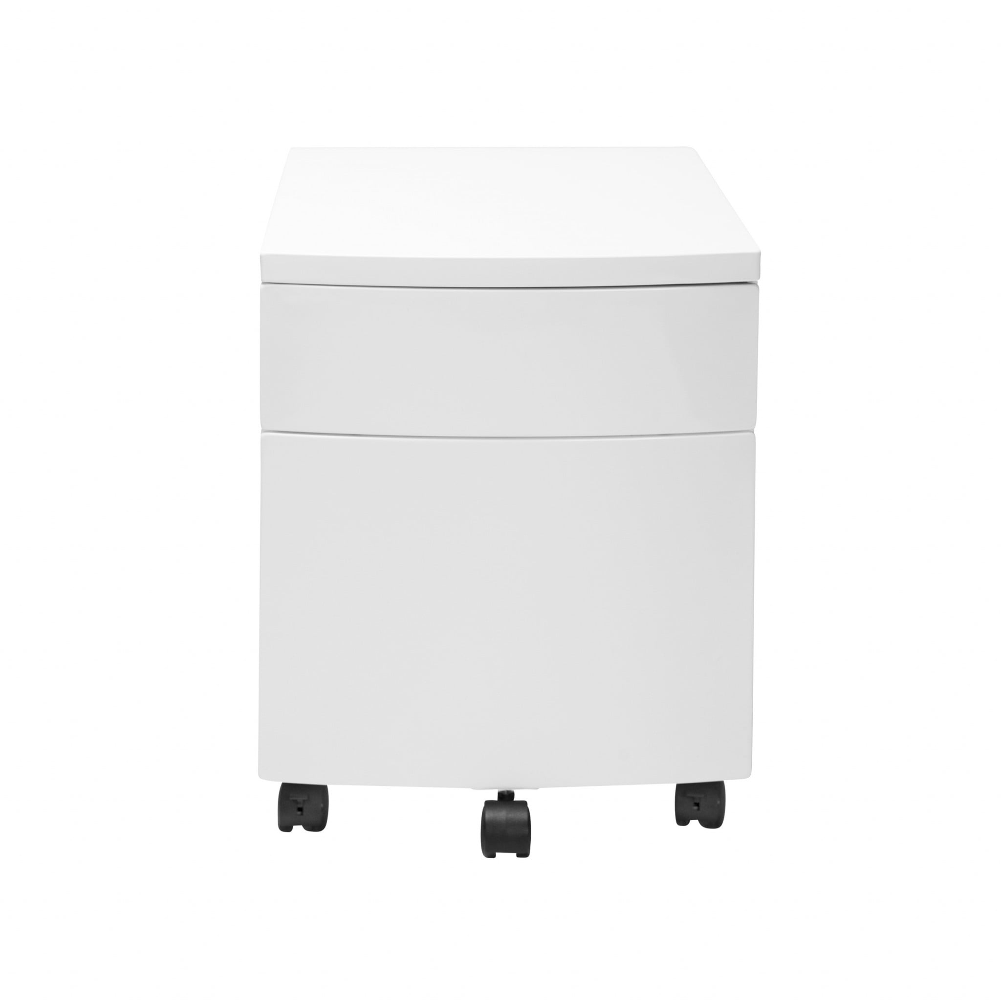 White Two Drawer Rolling Filing Cabinet - Walmart.com