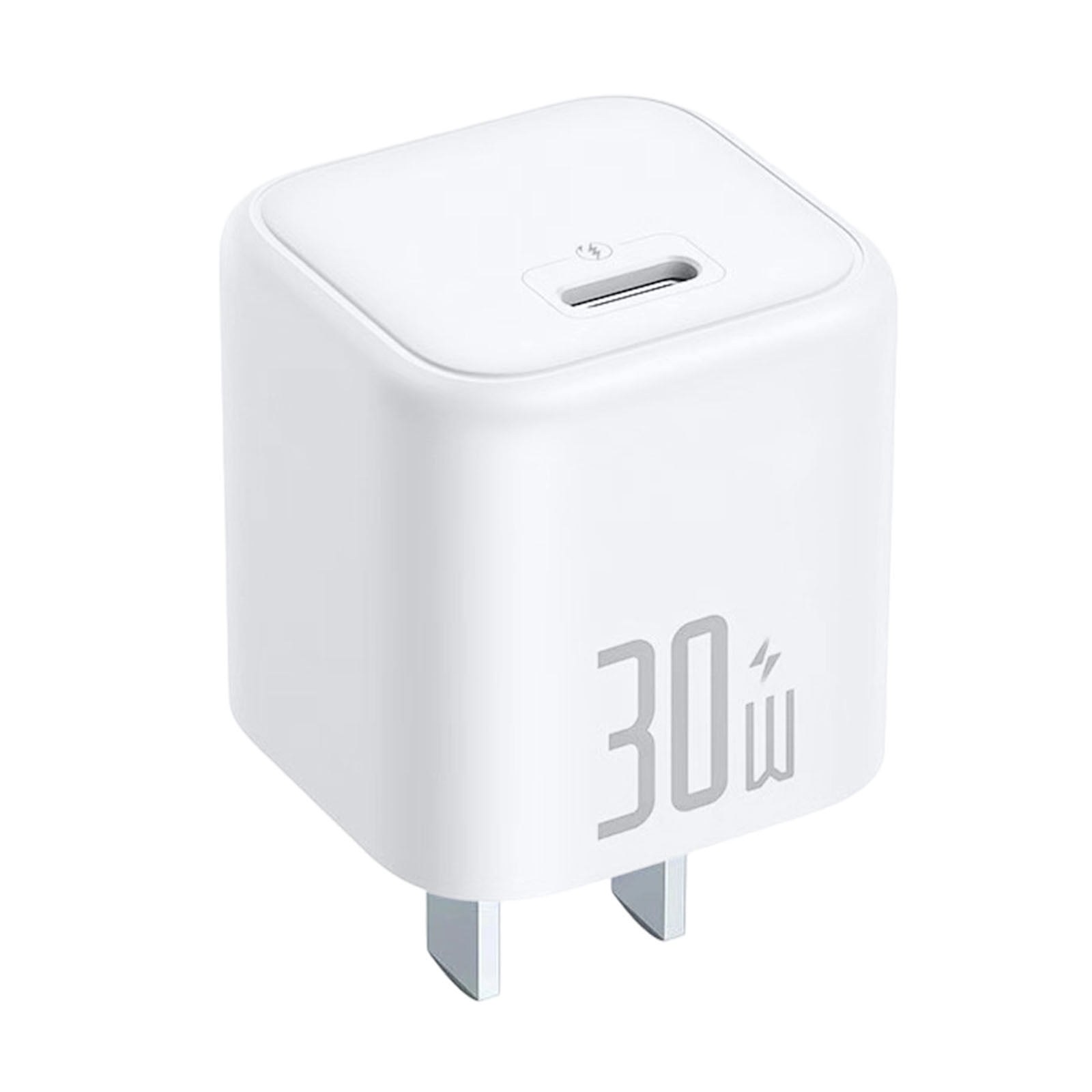 White Type C Charger Fast Charging Usb C Charger Block Pd30W Phone ...