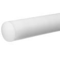 White UHMW Polyethylene Plastic Rod - 2" Diameter x 1 ft. Long ...