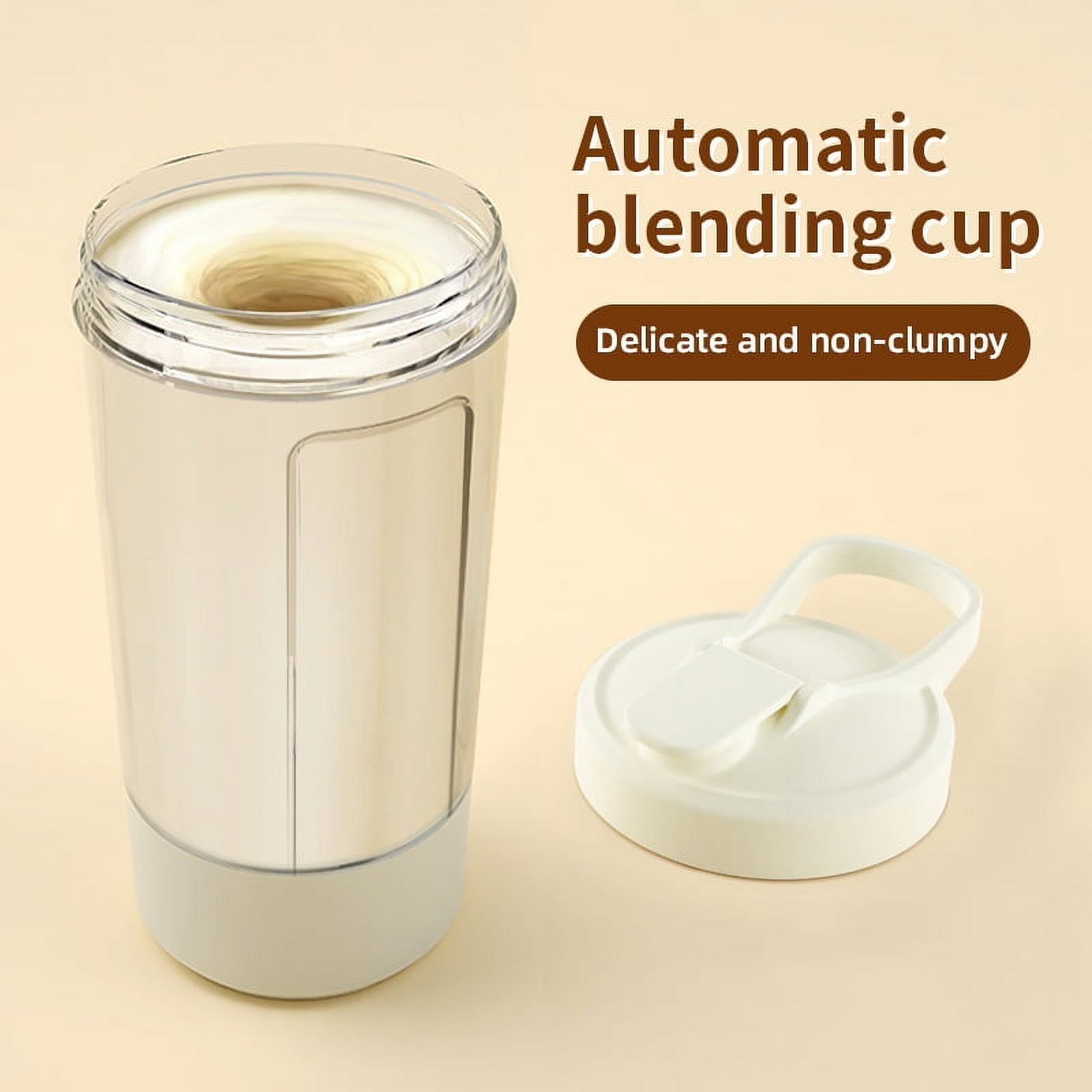 White USB Auto Mixing Mug with 500mAh Battery – Perfect for Coffee ...