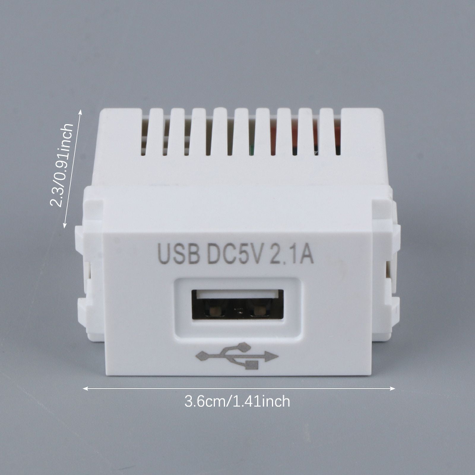 White-USB Charging Panel for Mobile Phone, Switching Adapter, Power ...