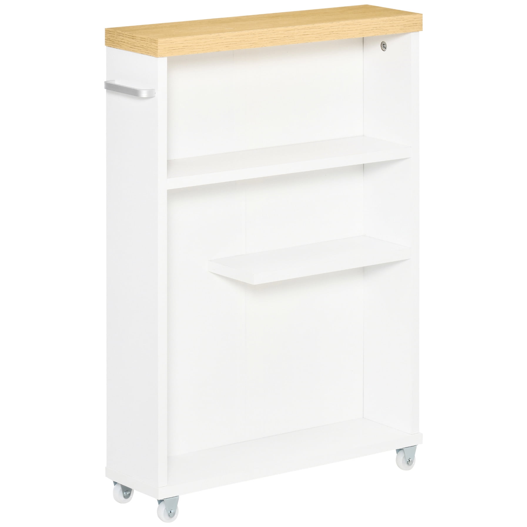 White Utility Cart for Bathroom - Efficiently Store Soap and Towels ...