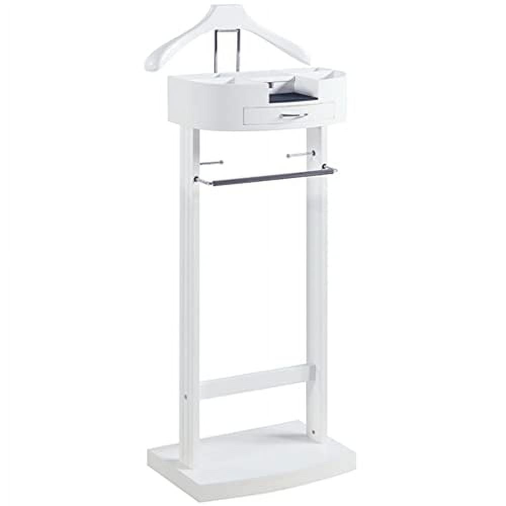 White Valet Stand For Women, Suit Valet Stand For Mens, Clothing Valet ...