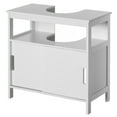 White Vanity Sink Base 2 Door Cabinet Storage U Shape Organizer ...