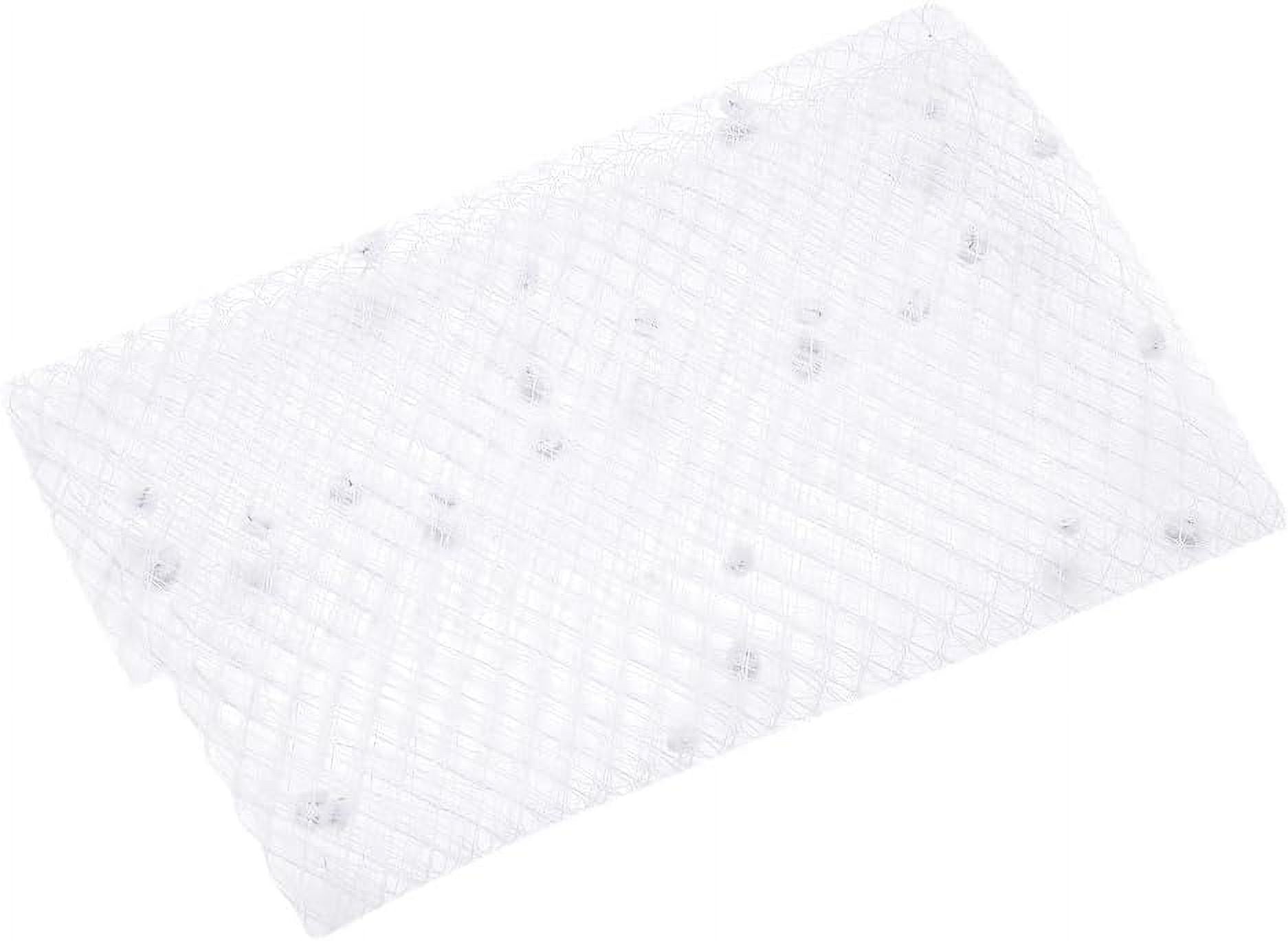 White Veil Netting Fabric with Small Ball Lace 1.1 Yard (1M) 9.84 Inch ...