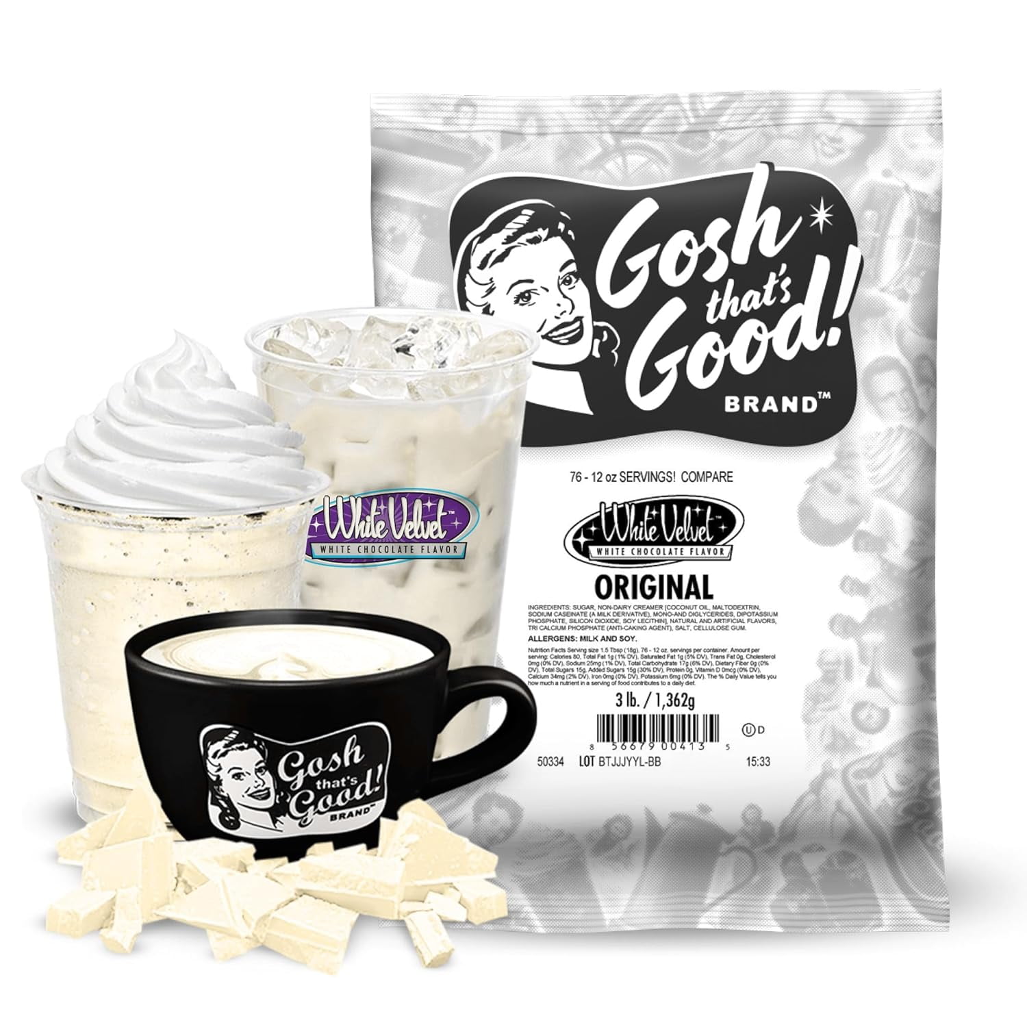 White Velvet Chocolate™ Flavor Powder: Espresso & Specialty Drinks ...