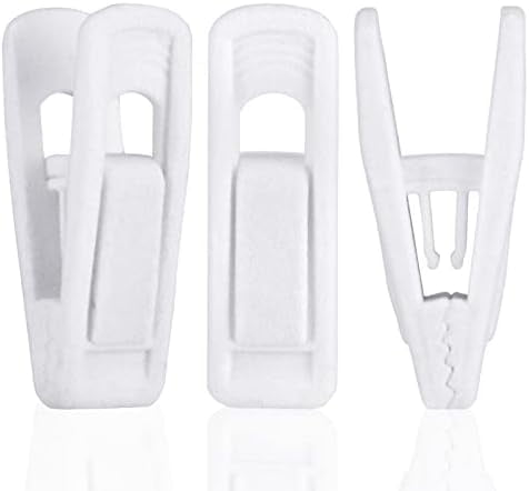 White Velvet Hangers Clip - 24 Pack Pants Velvet Clips, Large Opening ...