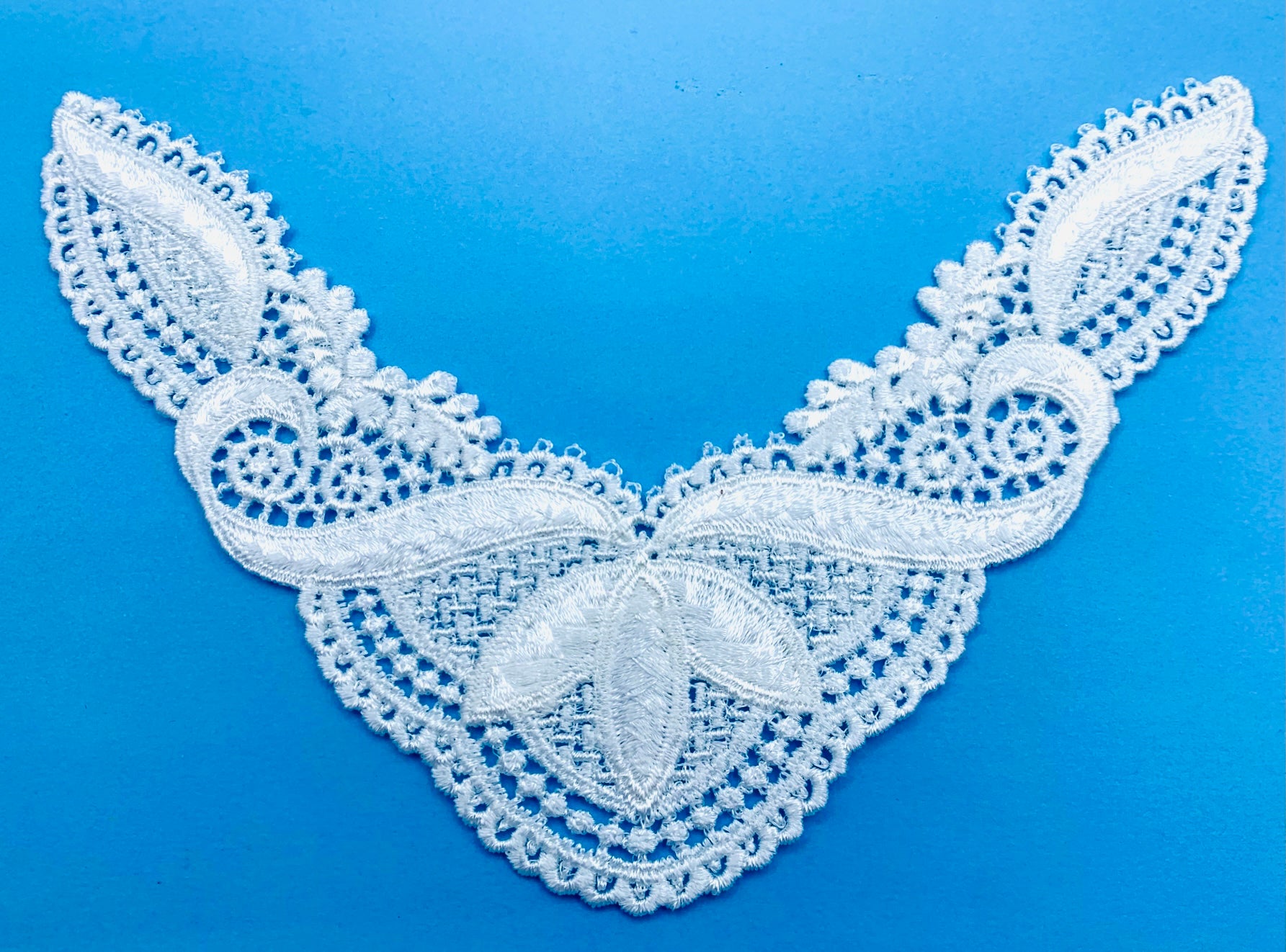 White Venice Lace Front Yoke (8" Across X 5" High) - Walmart.com