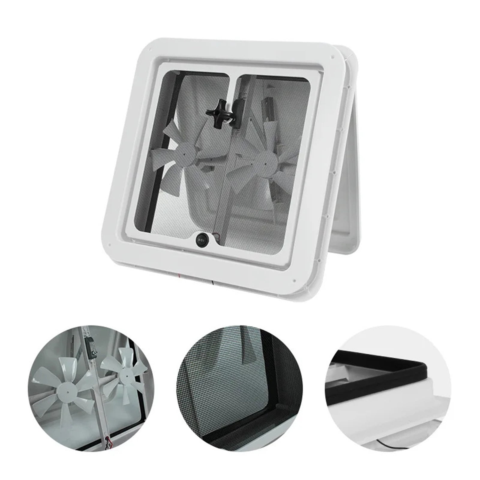 White Vent Fan Detachable Fan Apply to Camping Car Motorhome Camper ...