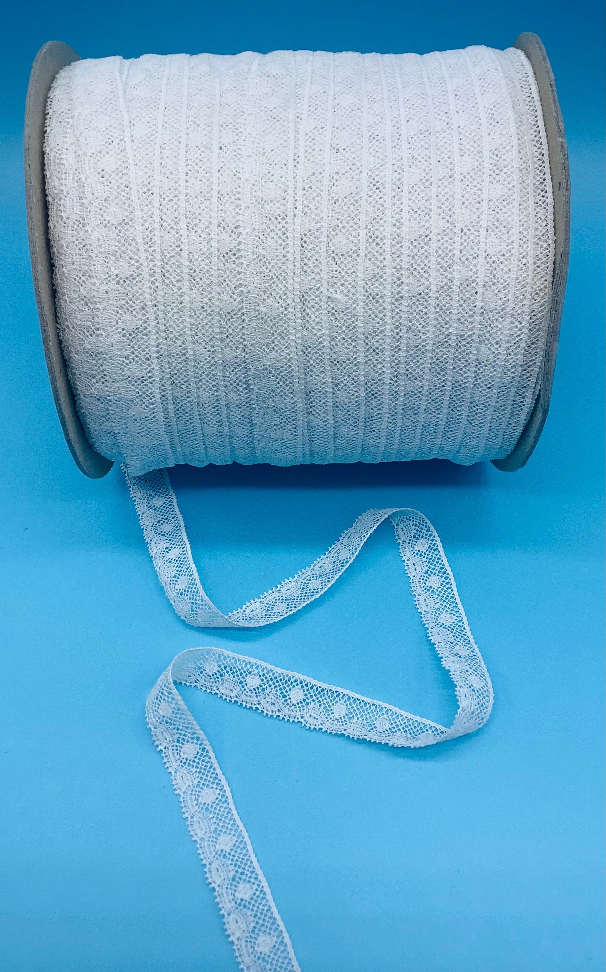 White Vintage 5/8" Ultra Fine 100% Cotton Lever Lace - Walmart.com