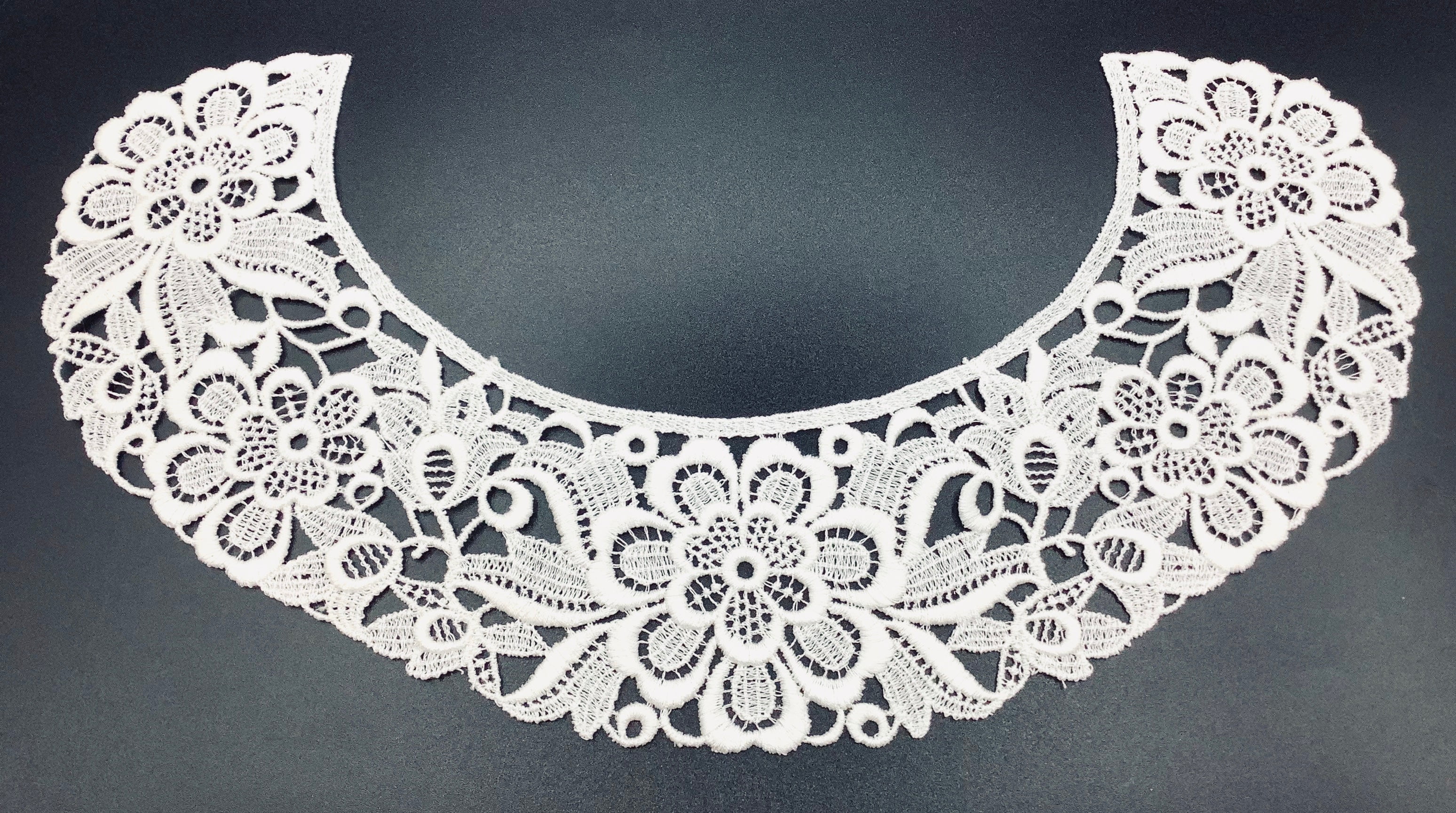 White Vintage Venice Lace Front Yoke 12" Across X 6-1/2" High - 2 ...