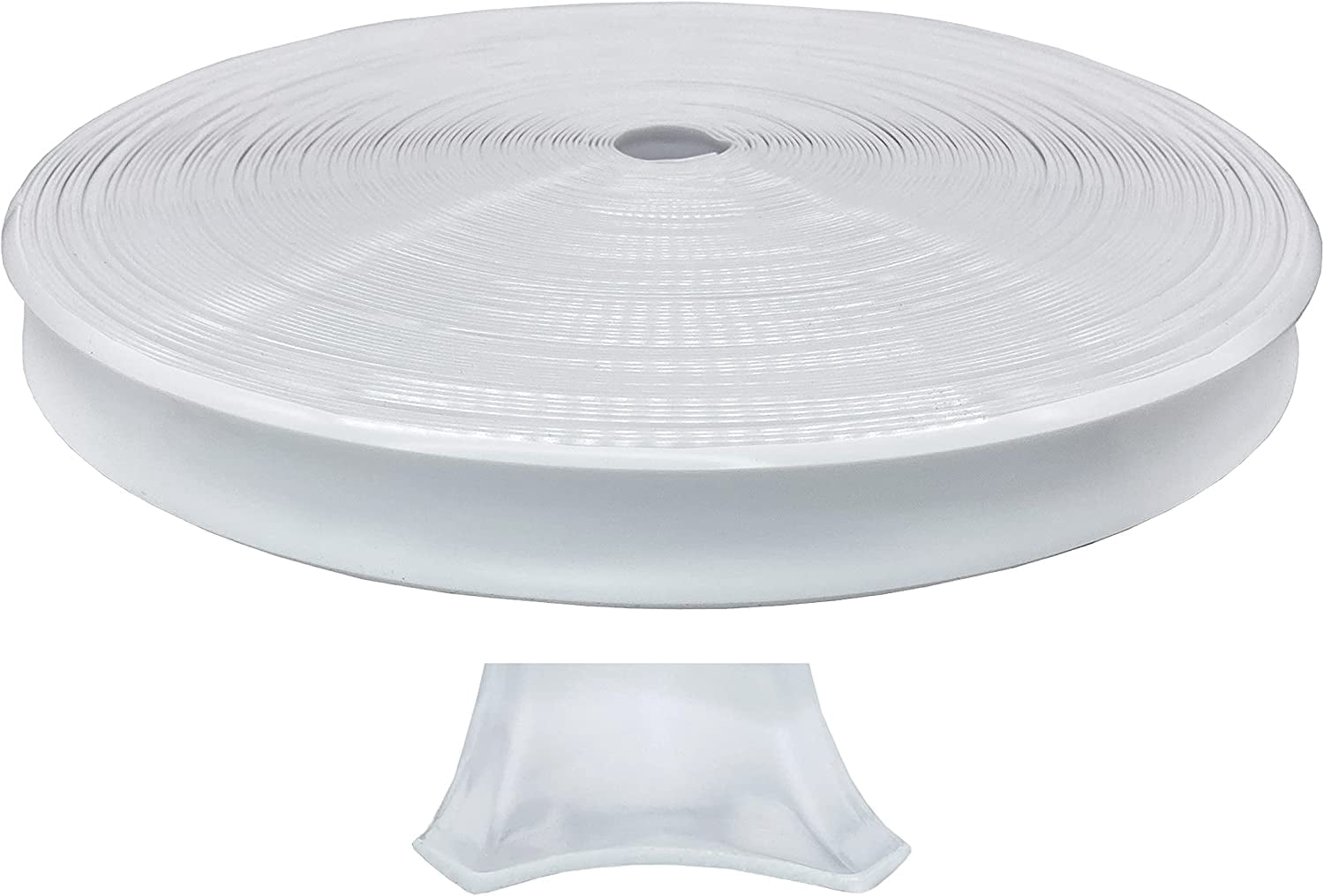 White Vinyl 1" Insert Molding Trim Screw Cover RV Camper Travel Trailer ...