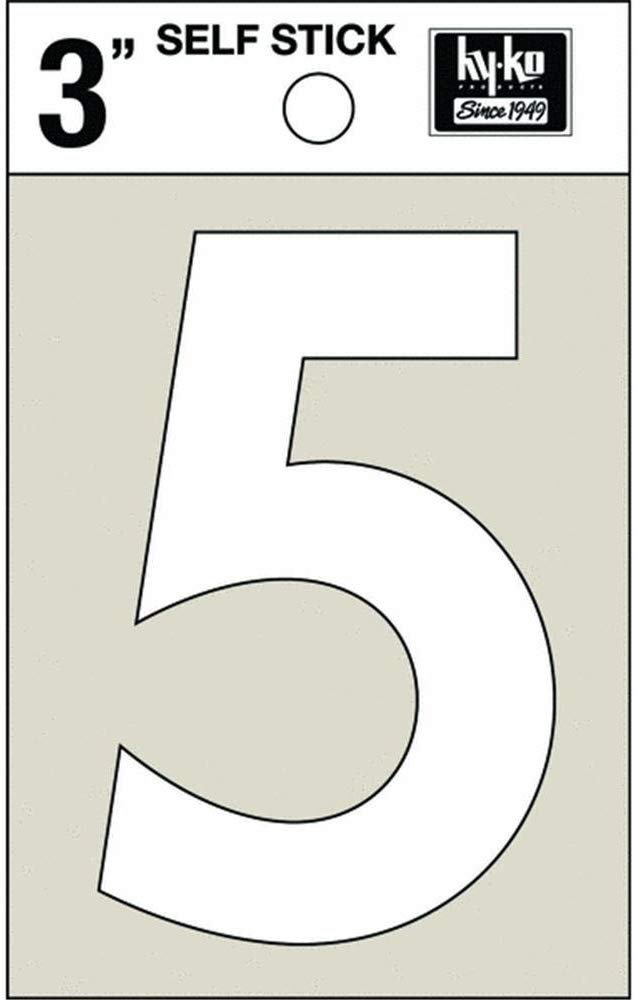 White Vinyl Die-Cut Self-Stick Numbers - Walmart.com