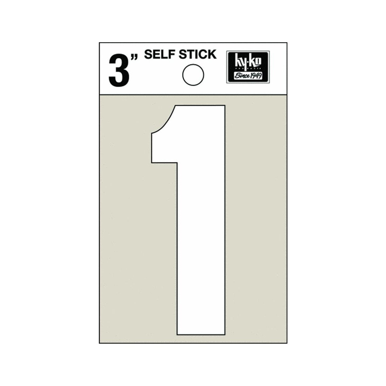 White Vinyl Die-Cut Self-Stick Numbers - Walmart.com