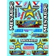 White Vinyl R/C Racing Sponsor Sticker Gang Sheet 52-1/4-1/5 1/6th ...