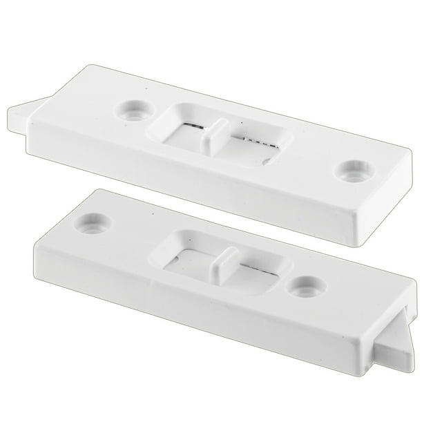 White Vinyl Vertical Hung Sliding Window Lock (2-pack) - Walmart.com