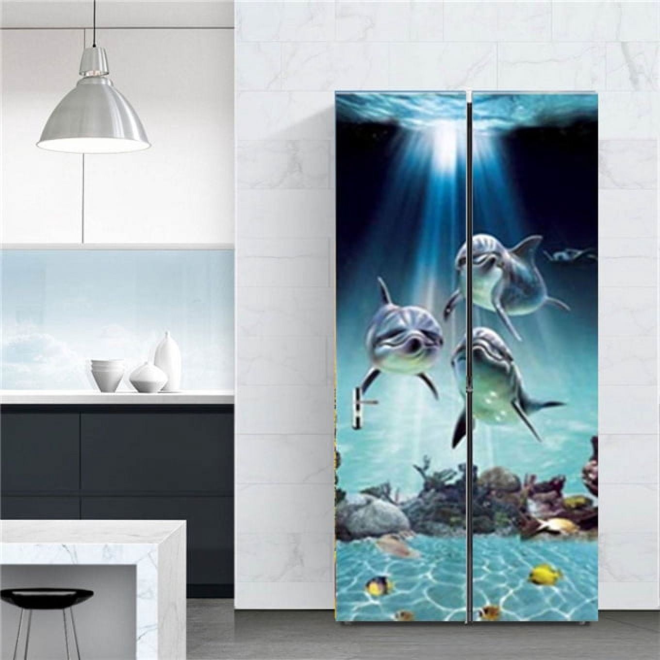 White Vinyl Wall Sticker For Kitchen Adhesive Waterproof Refrigerator ...