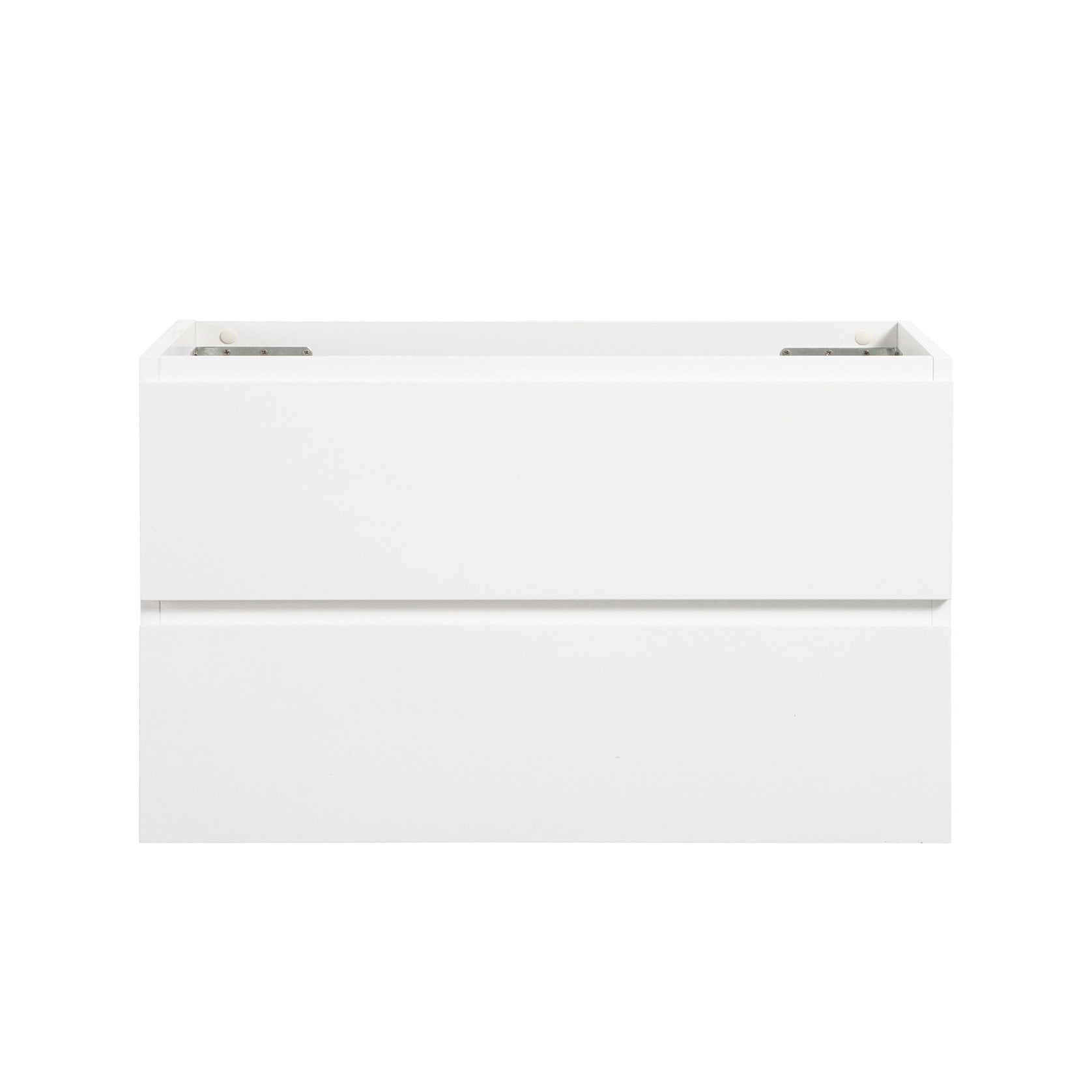 White Wall Mount Cabinet without Basin Silent Drawers 20% Extra Space ...