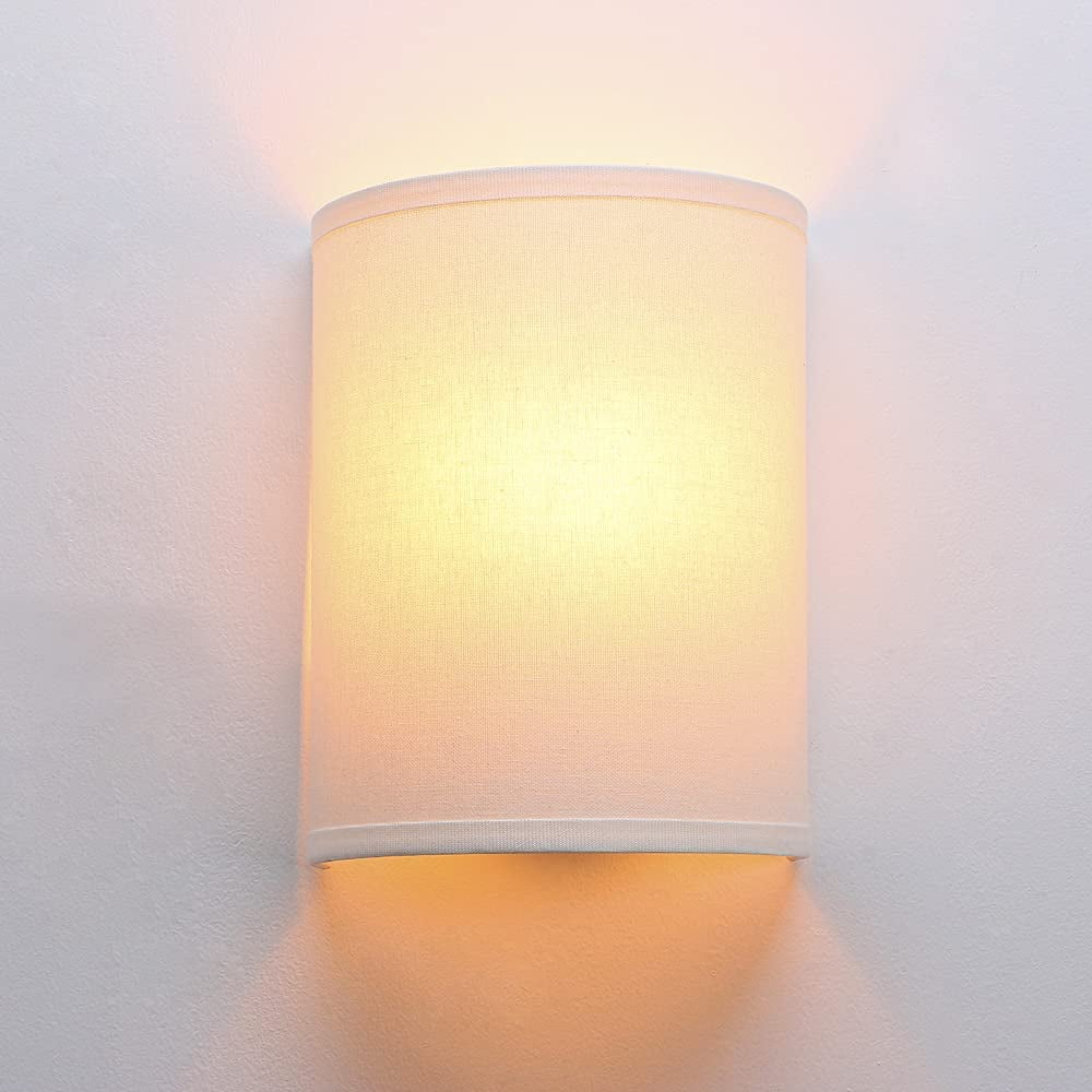 White Wall Sconce Hallway Fixture Light, 1-Light Vanity Indoor ...