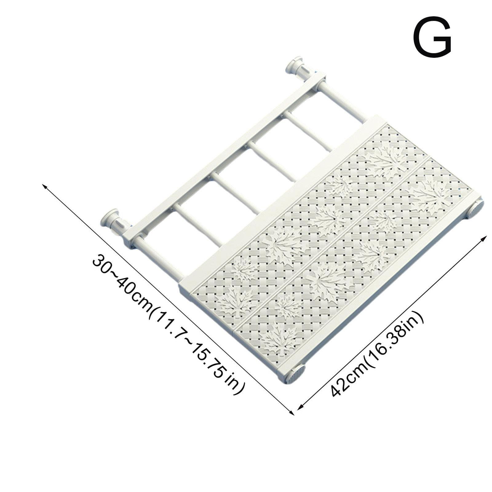 White Wardrobe Telescopic Layered Partition Board Adjustable Closet GX ...