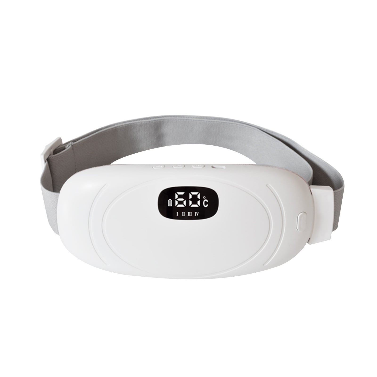 White Warm Compress Heating Belt With Vibration Massage For Pain Relief ...