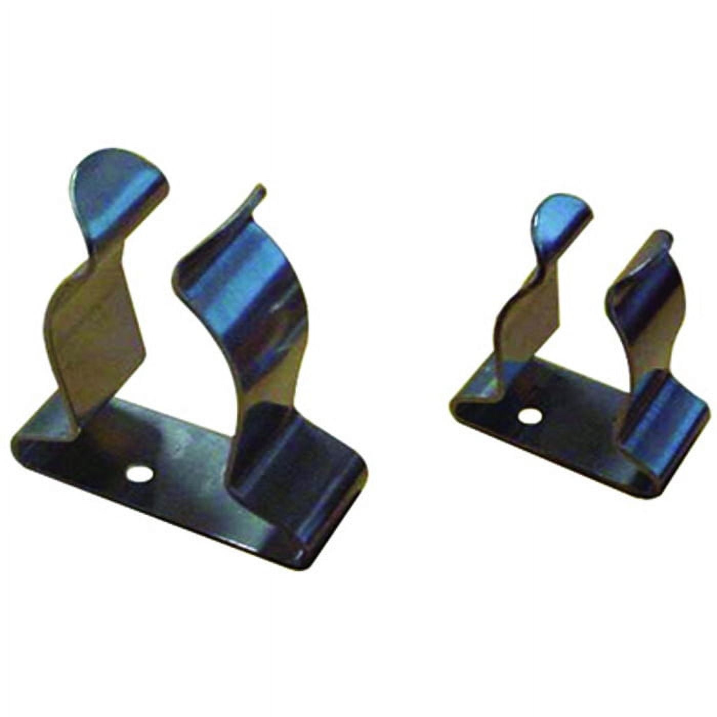 White Water 2938SS Stainless Boat Hook Spring Clamp Holder Clips (Pair ...