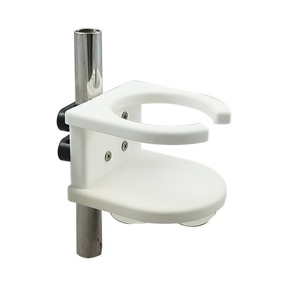 White Water 56200C White Nylon Rail Mount Drink Holder - Walmart.com