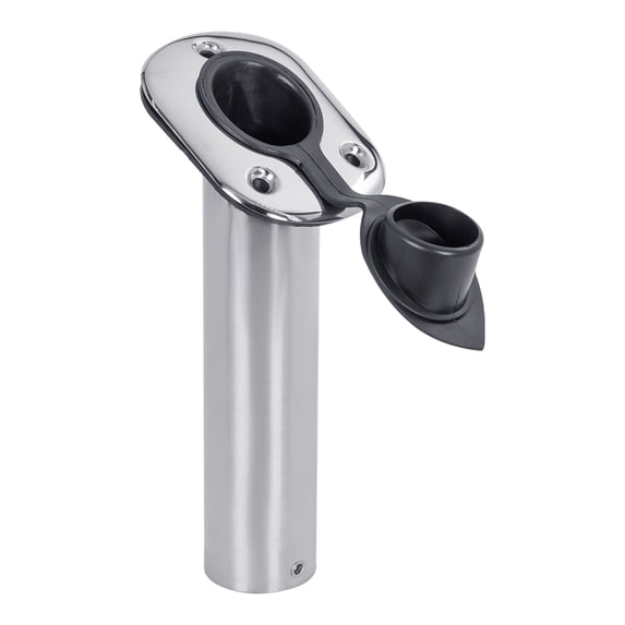 White Water 57739S00 Marine 304 Stainless Steel Rod Holder With Black ...