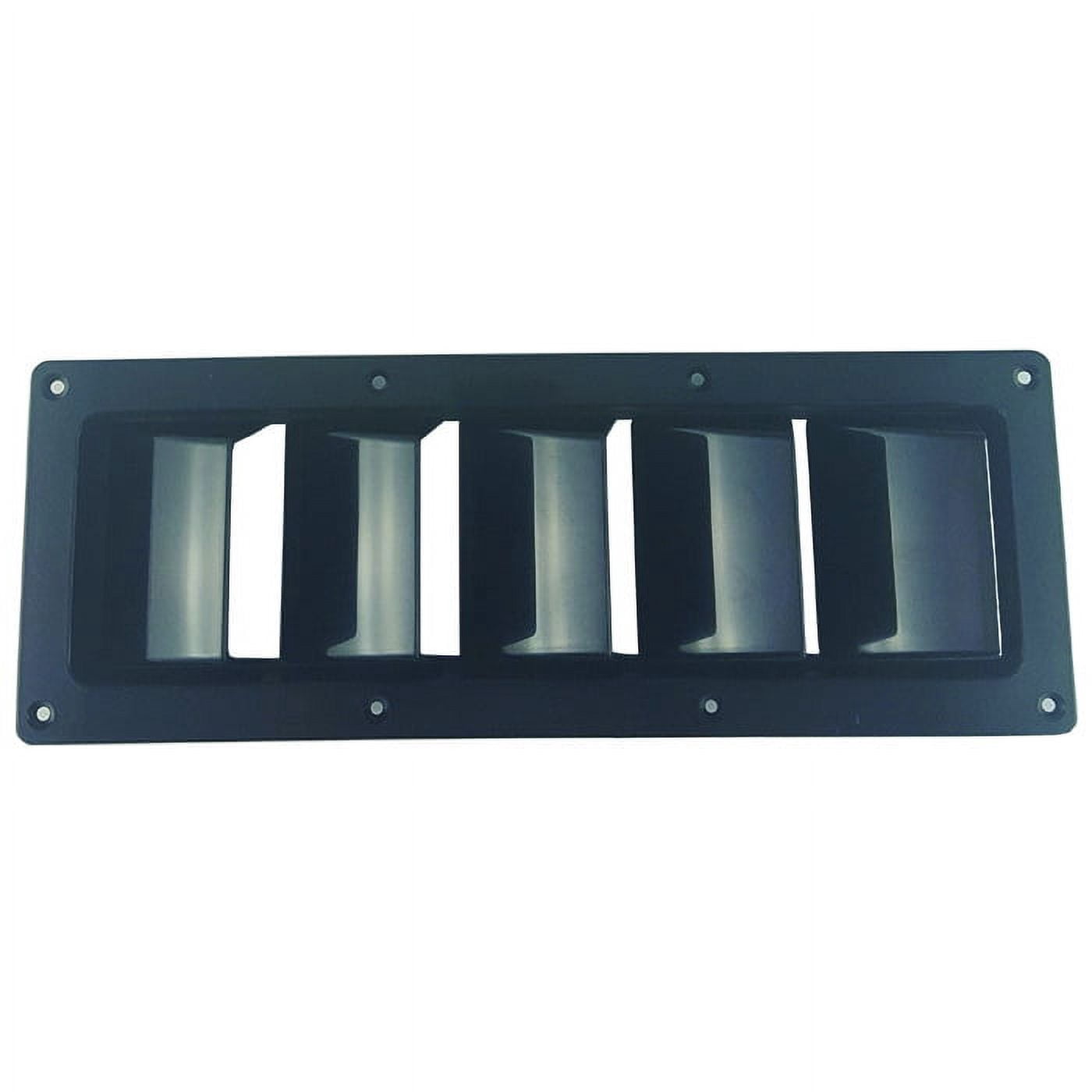 White Water 58828B Plastic 5-Slotted Louvered Ventilator, Black ...