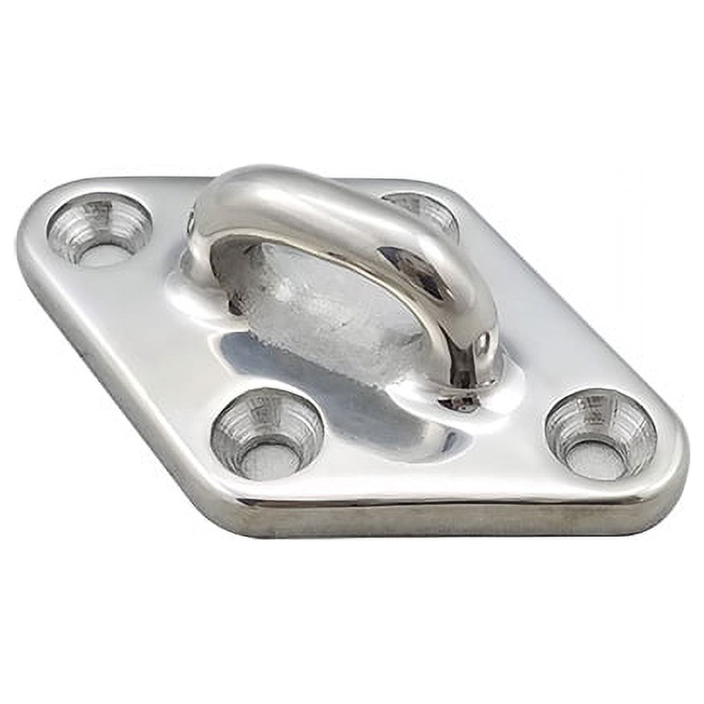 Stainless Steel 316 Round Pad Eye 1/4" 6mm (1.5" 40mm diameter) Marine ...