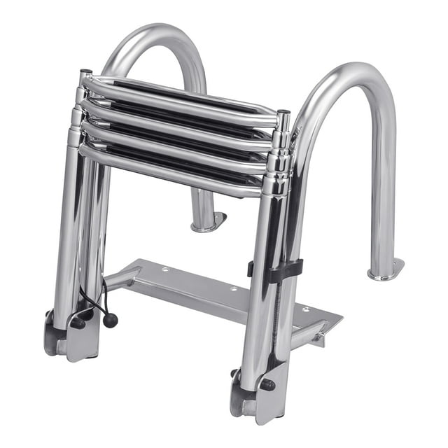 White Water B00351PL-WS Stainless Folding Rear Entry Pontoon Boat ...