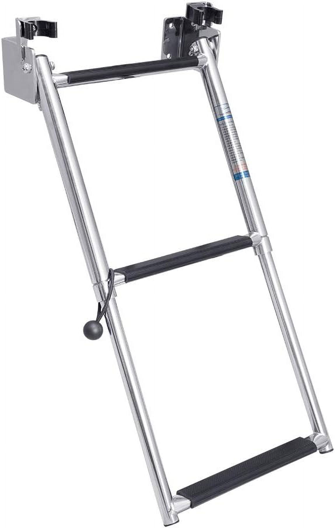White Water Telescoping Folding Transom Ladder, 3 Step - Walmart.com