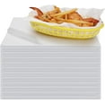 White Waxed Deli Paper Sheets 12 * 12 Inch, 100 Pcs Food Basket Liners ...
