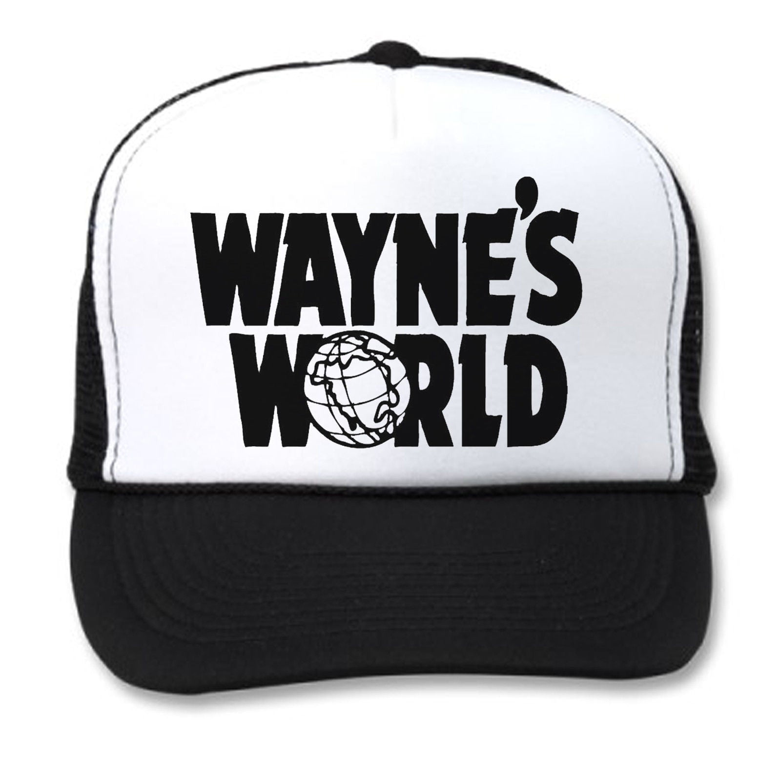 White Wayne's World Trucker Hat Costume Movie Cap Campbell SNL Movie ...