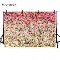 White Wedding Portrait Backdrop Photo Studio Floral Wedding Wall ...