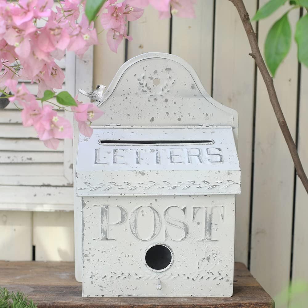 White Wedding Post Box Ideas Decorative Wedding Card Box Home Porch ...