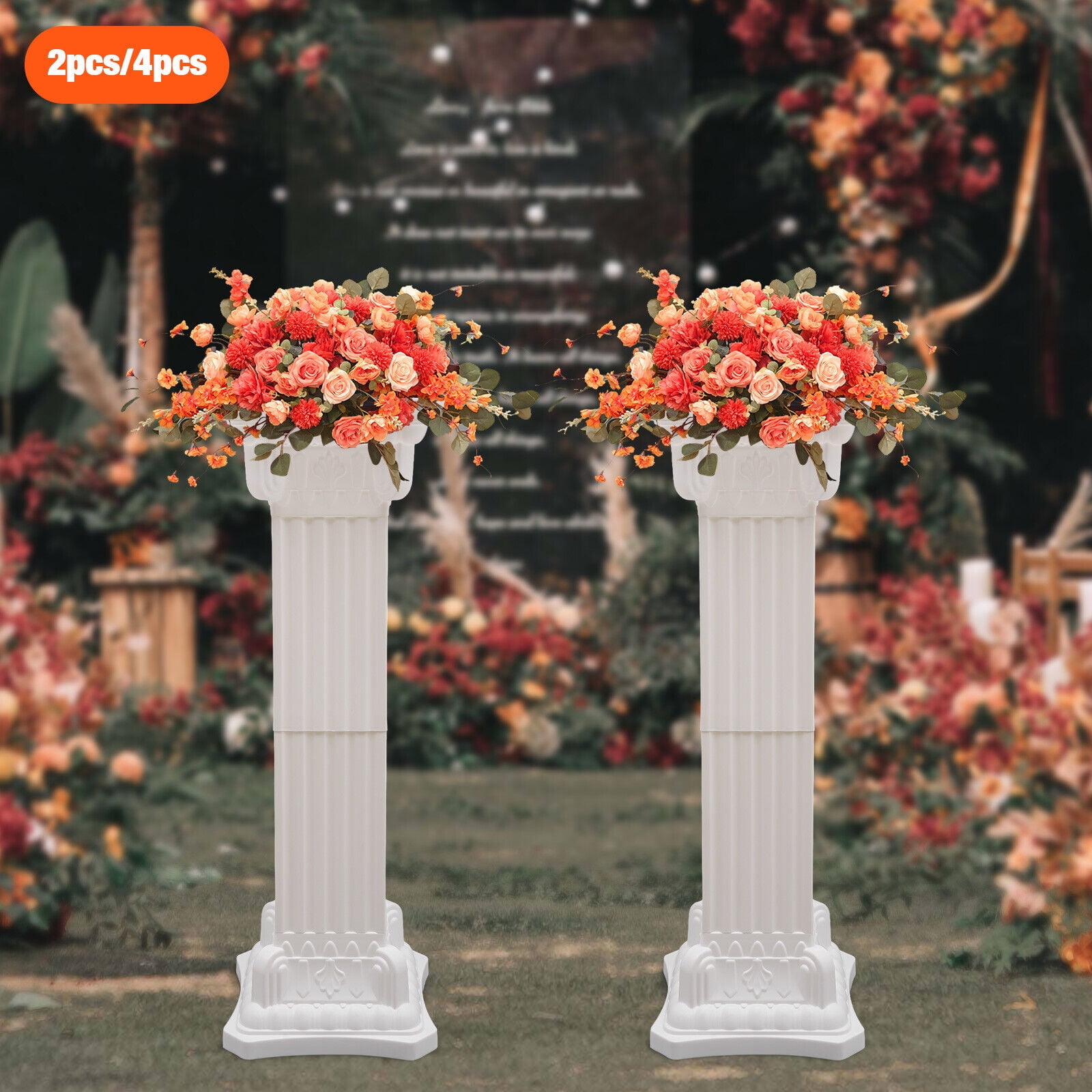 How to hand make wedding pillars and columns | Beachweddingtips.com