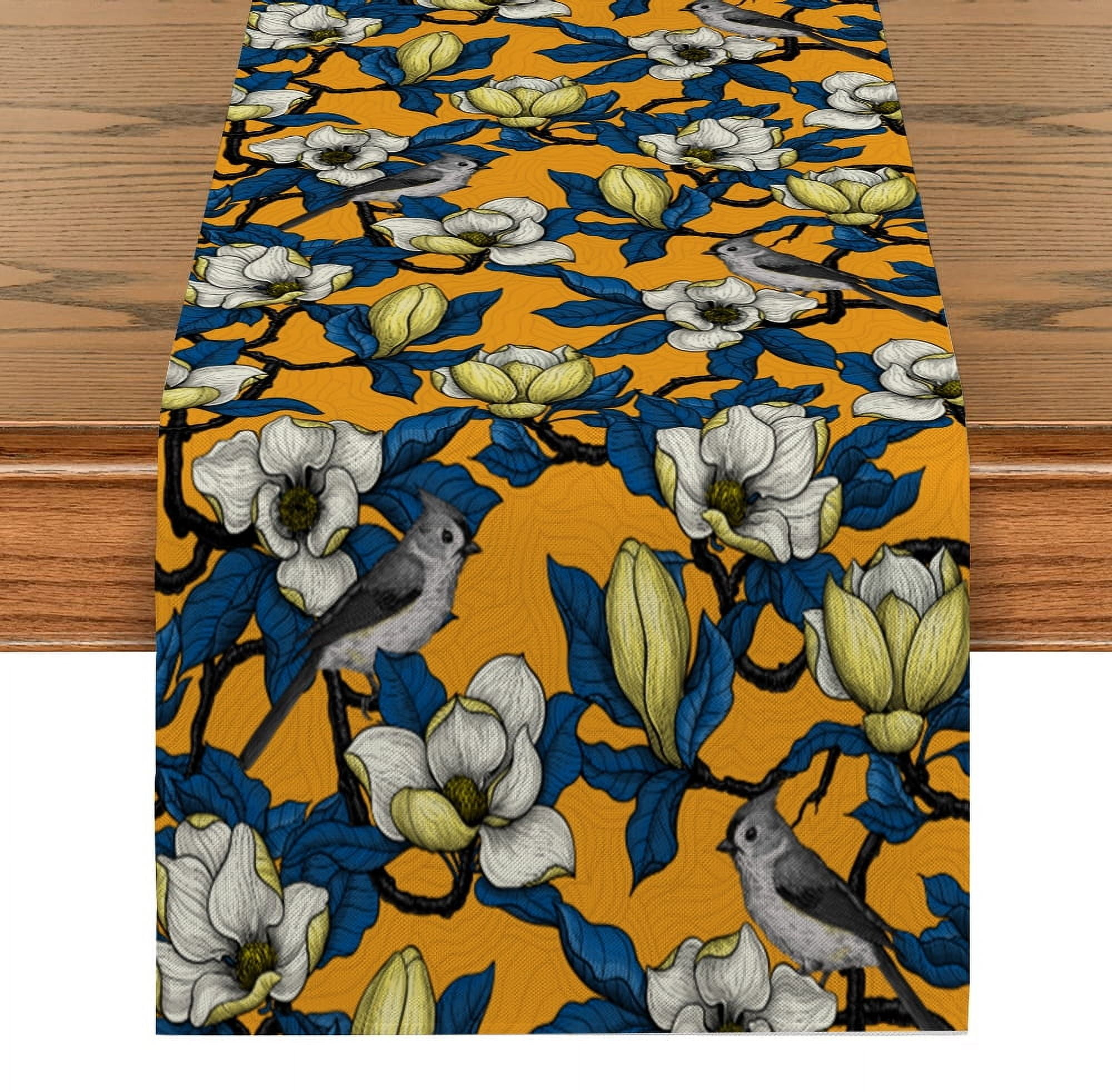 White Wedding Table Runner Daisy Individual Cloth for Table Tennis ...