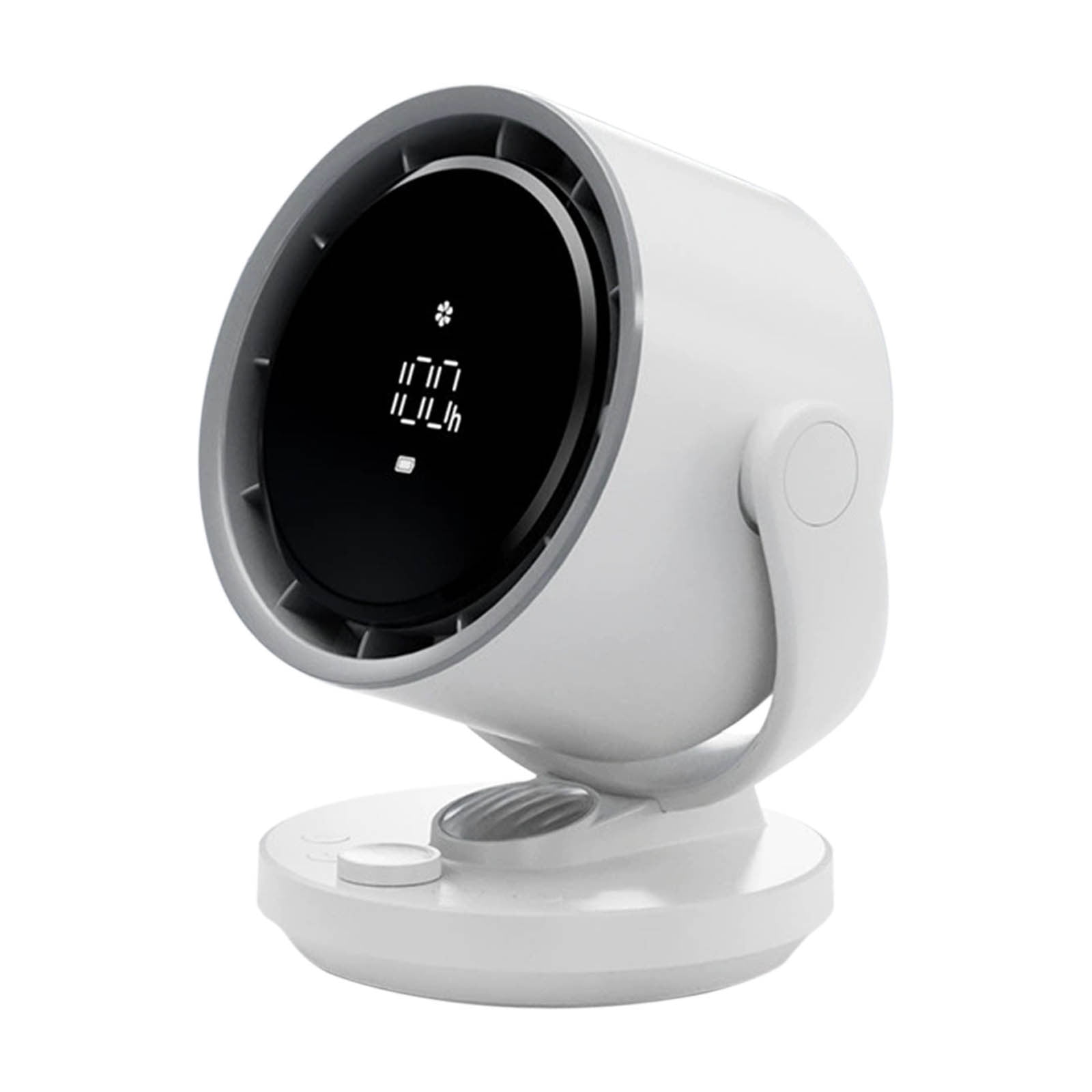 White White Programmable Office Fan With 3 Brightness Levels & Energy ...