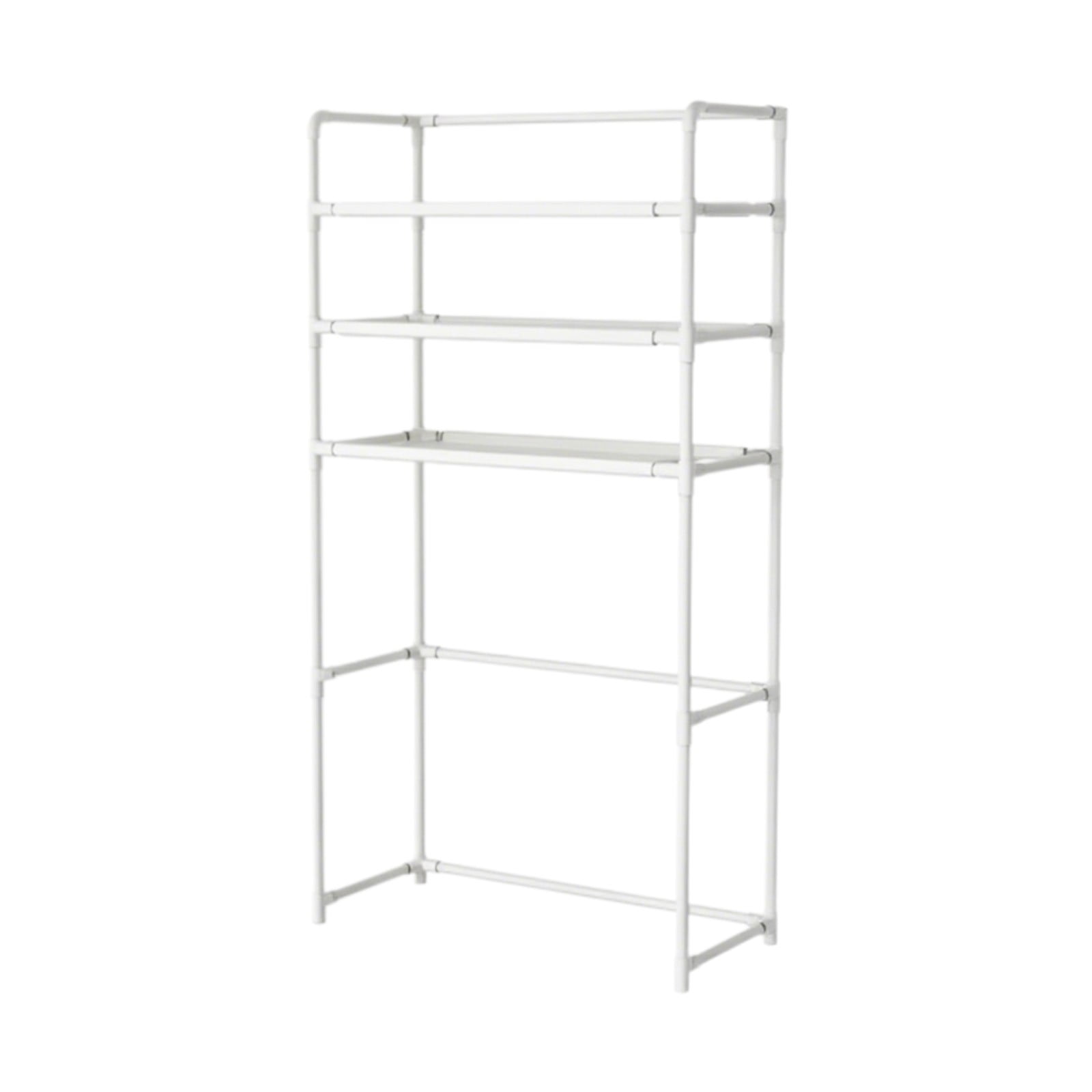 White White Storage Rack Above The Toilet Stainless Steel 3 Tier ...