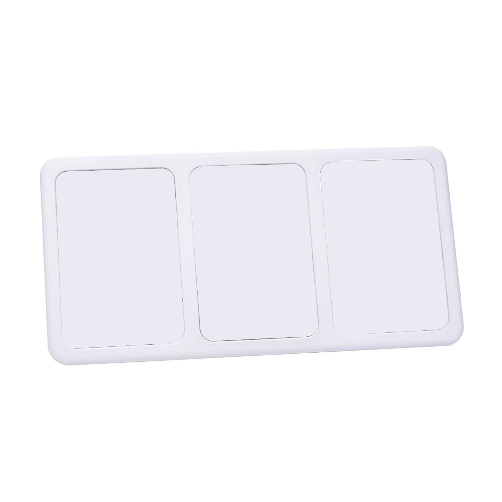 White White Triple Display Photo Frame 3-Panel Design Tabletop Wall ...
