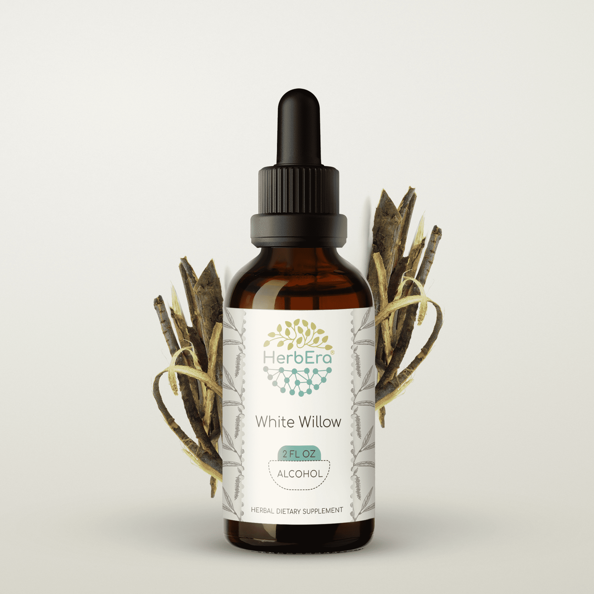 White Willow Alcohol Herbal Extract Tincture, Super-Concentrated White ...