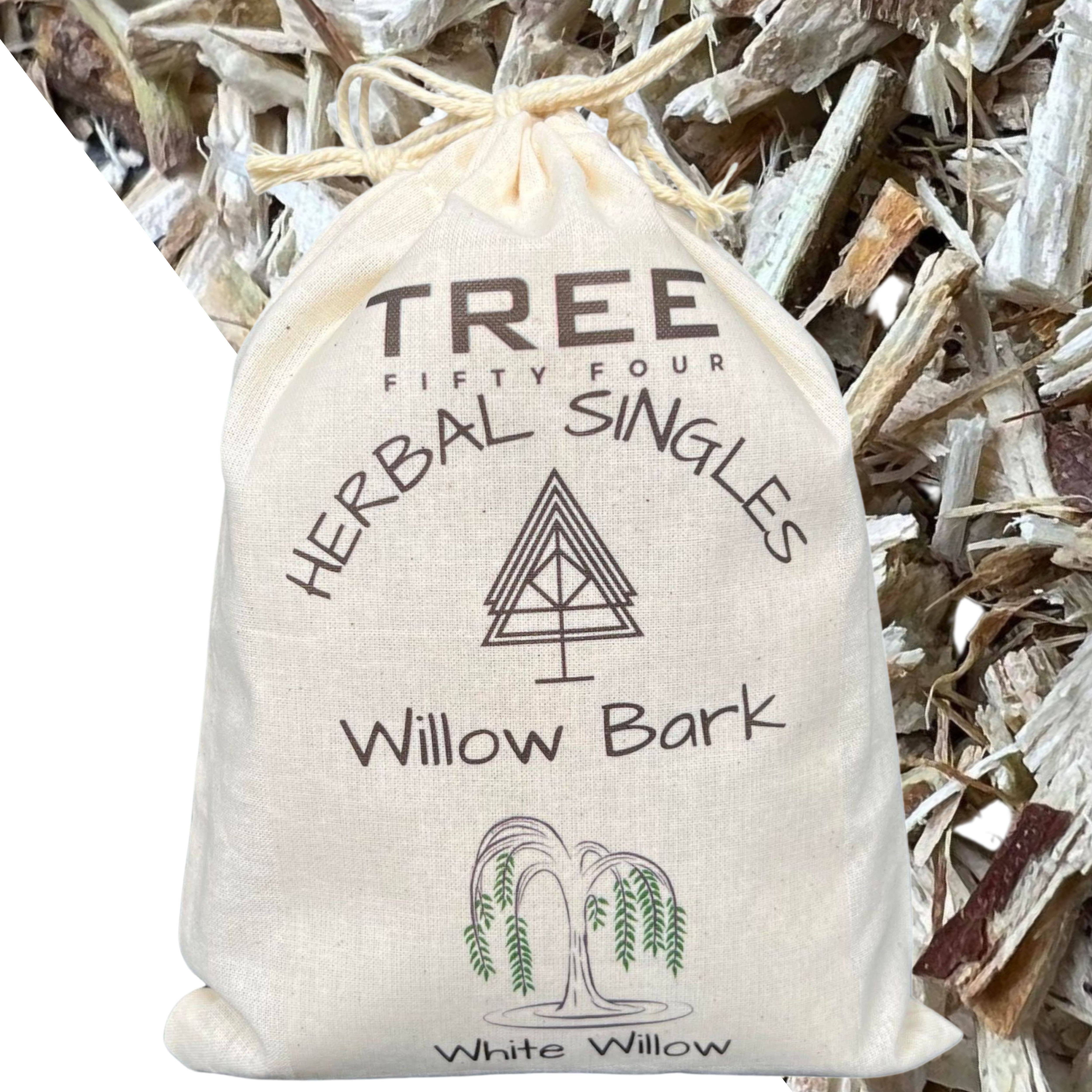 White Willow Bark in Double Drawstring Sachet, Organic, Loose 6 oz ...