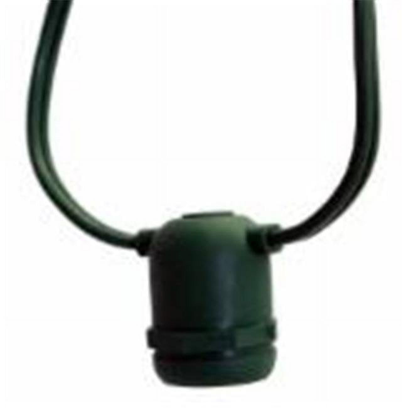 White Wire 24 in. Spacing 330 ft. Long Medium Base E26 Socket Stringer ...