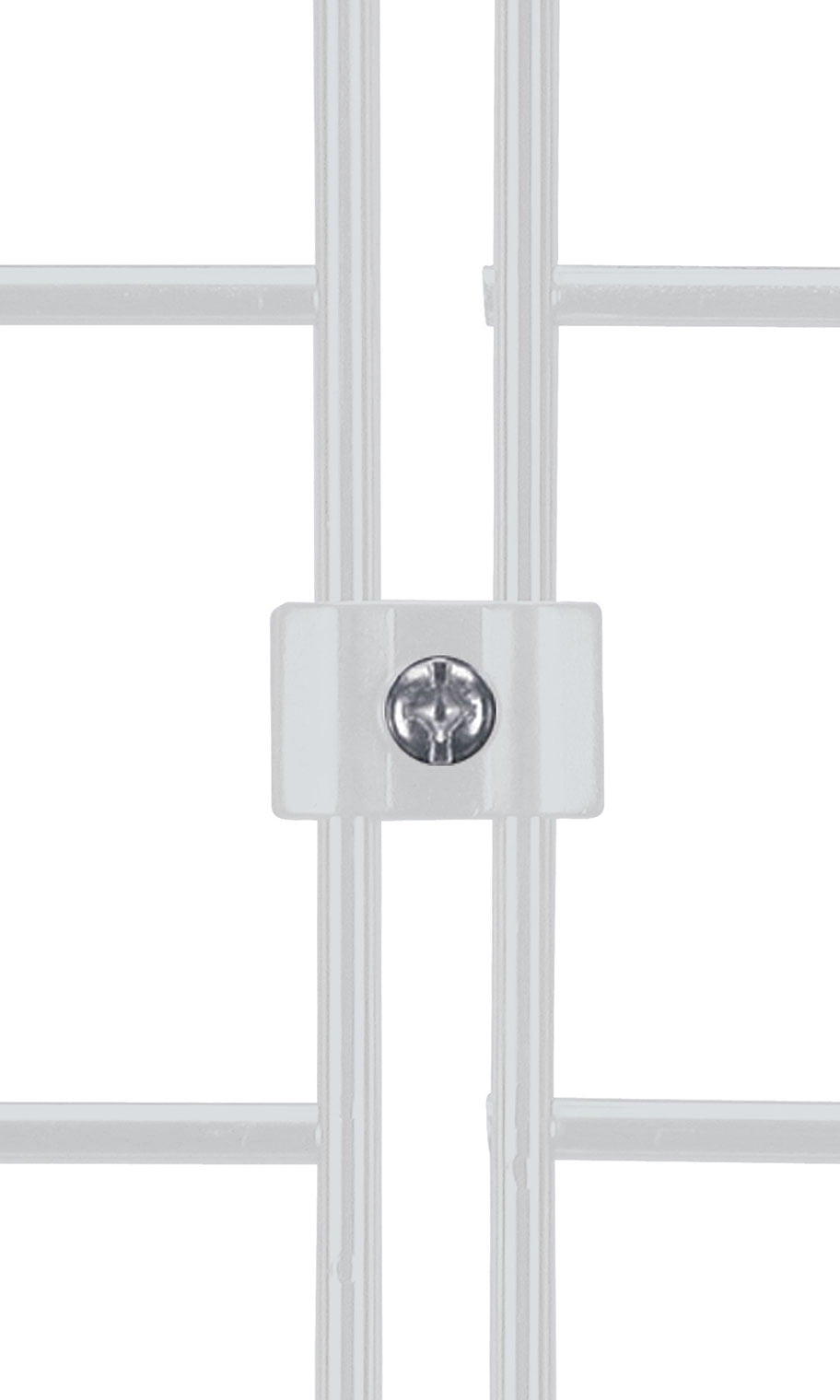 SSWBasics White Wire Grid Panel Connector - Pack of 20 - Walmart.com