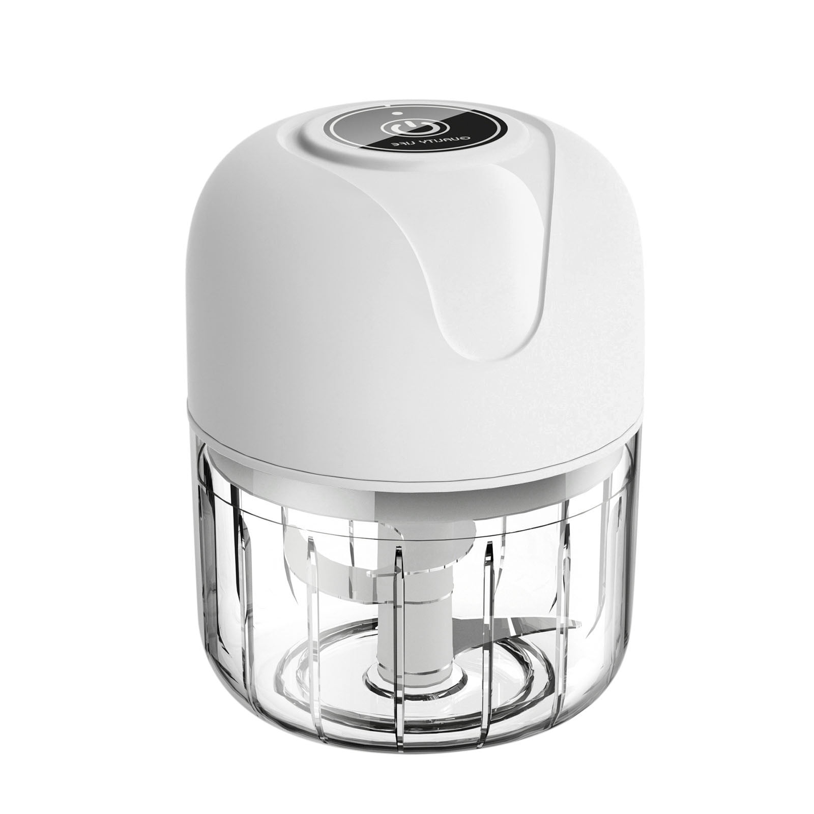 White Wireless Food Processor With 100Ml Capacity And 4 Blades For ...