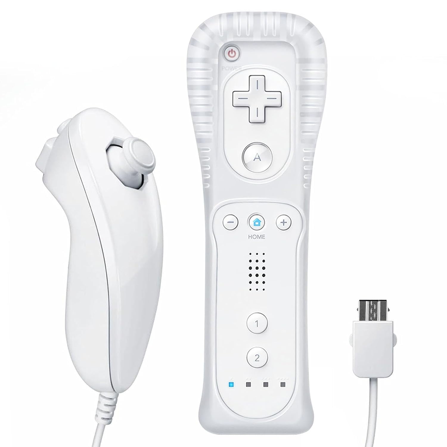White Wireless Remote Wii Controller,Wii Remote with Nunchuck and ...